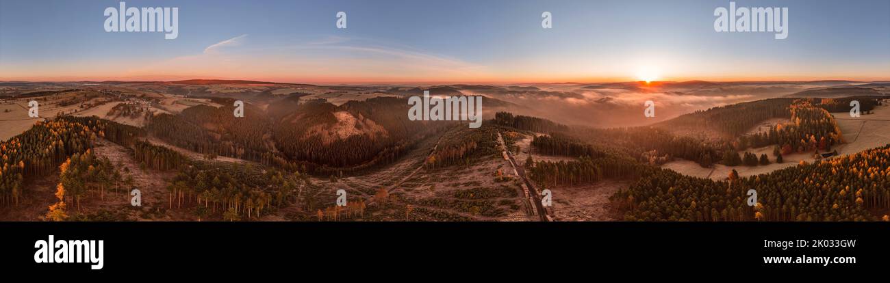 Germany, Thuringia, Großbreitenbach, Wildenspring, landscape, valleys ...