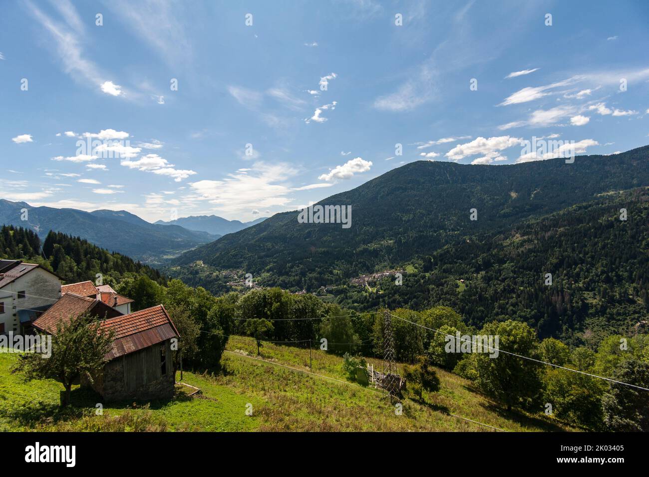 Italian mountain landscape in summer time Stock Photo - Alamy