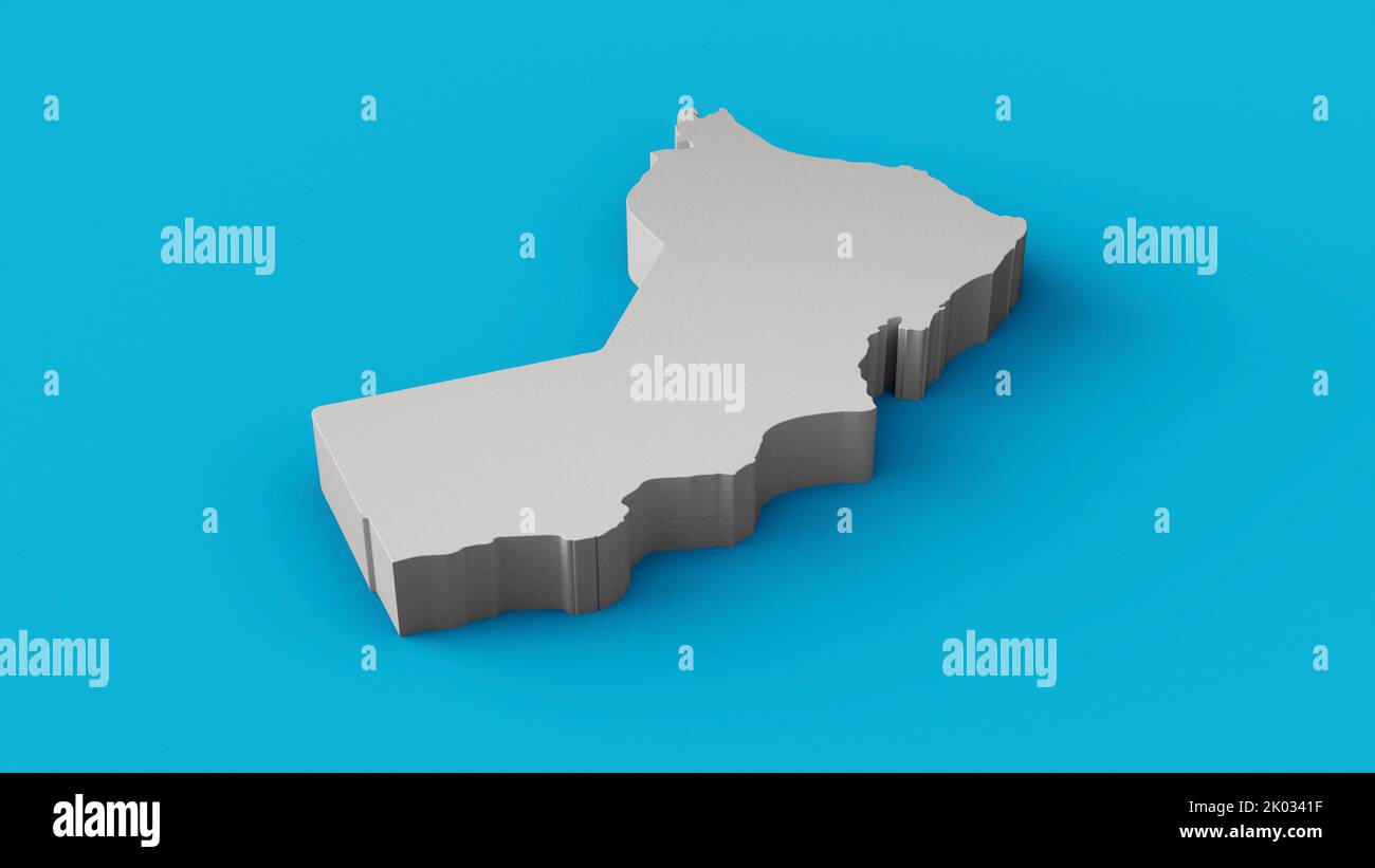 Oman relief map hi-res stock photography and images - Alamy