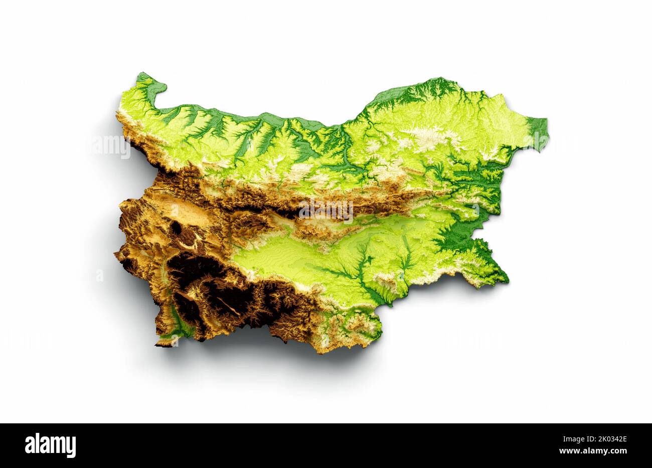 Bulgaria relief map hi-res stock photography and images - Alamy