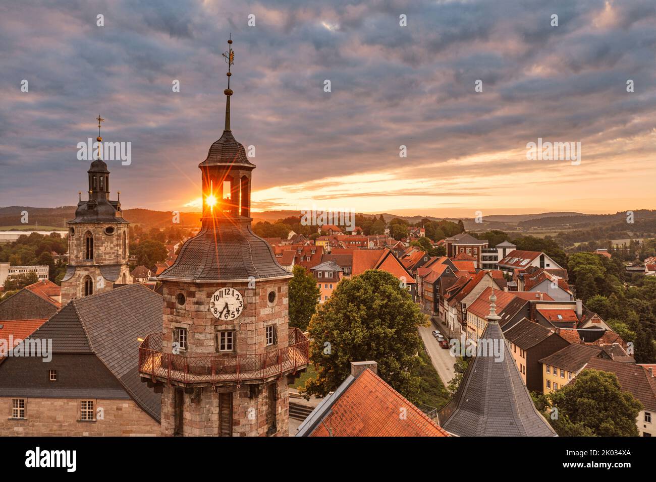Germany, Thuringia, Schleusingen, Bertholdsburg Castle (Natural History ...
