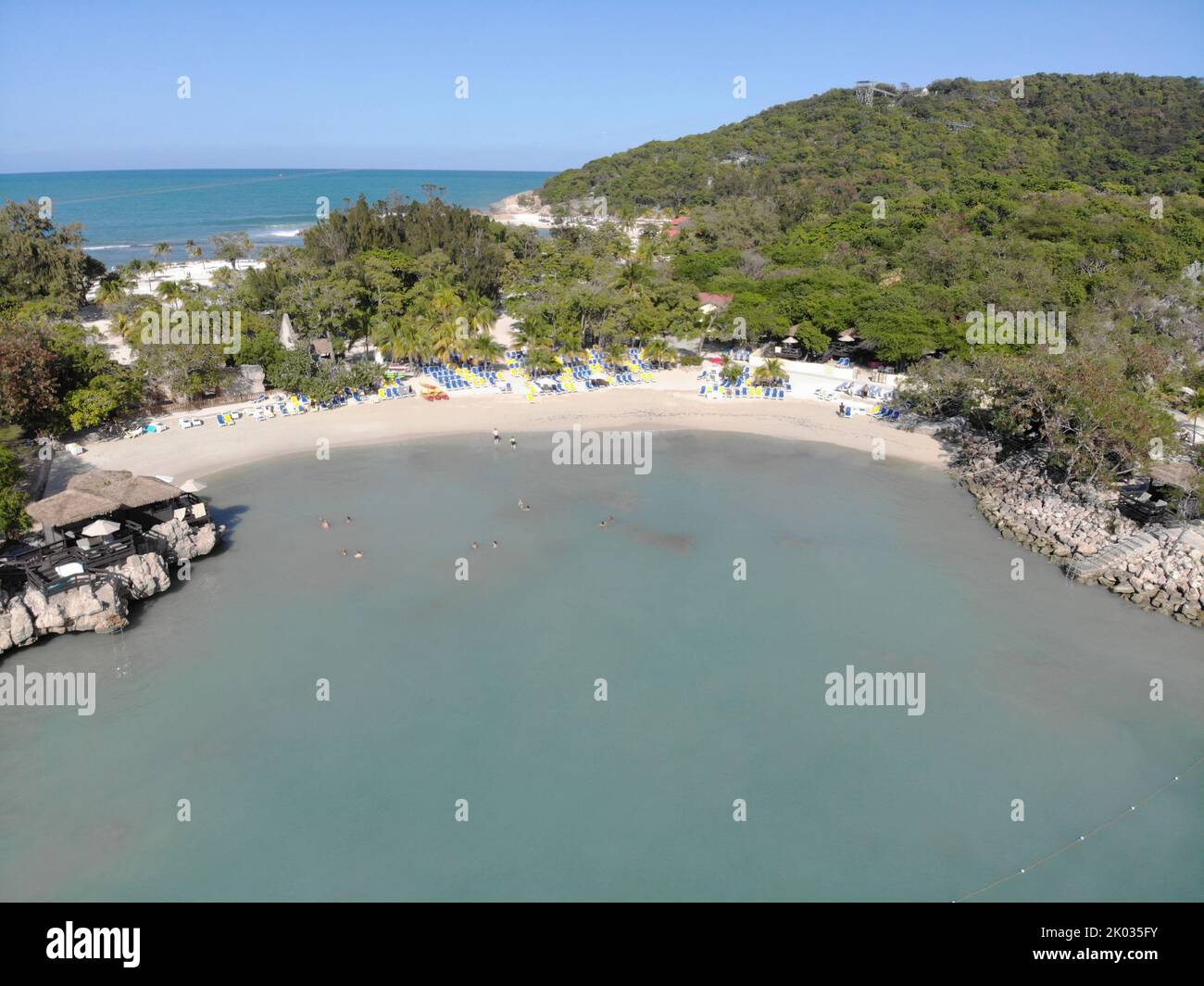 An aerial view of tropical resort in Labadie, Haiti Stock Photo - Alamy