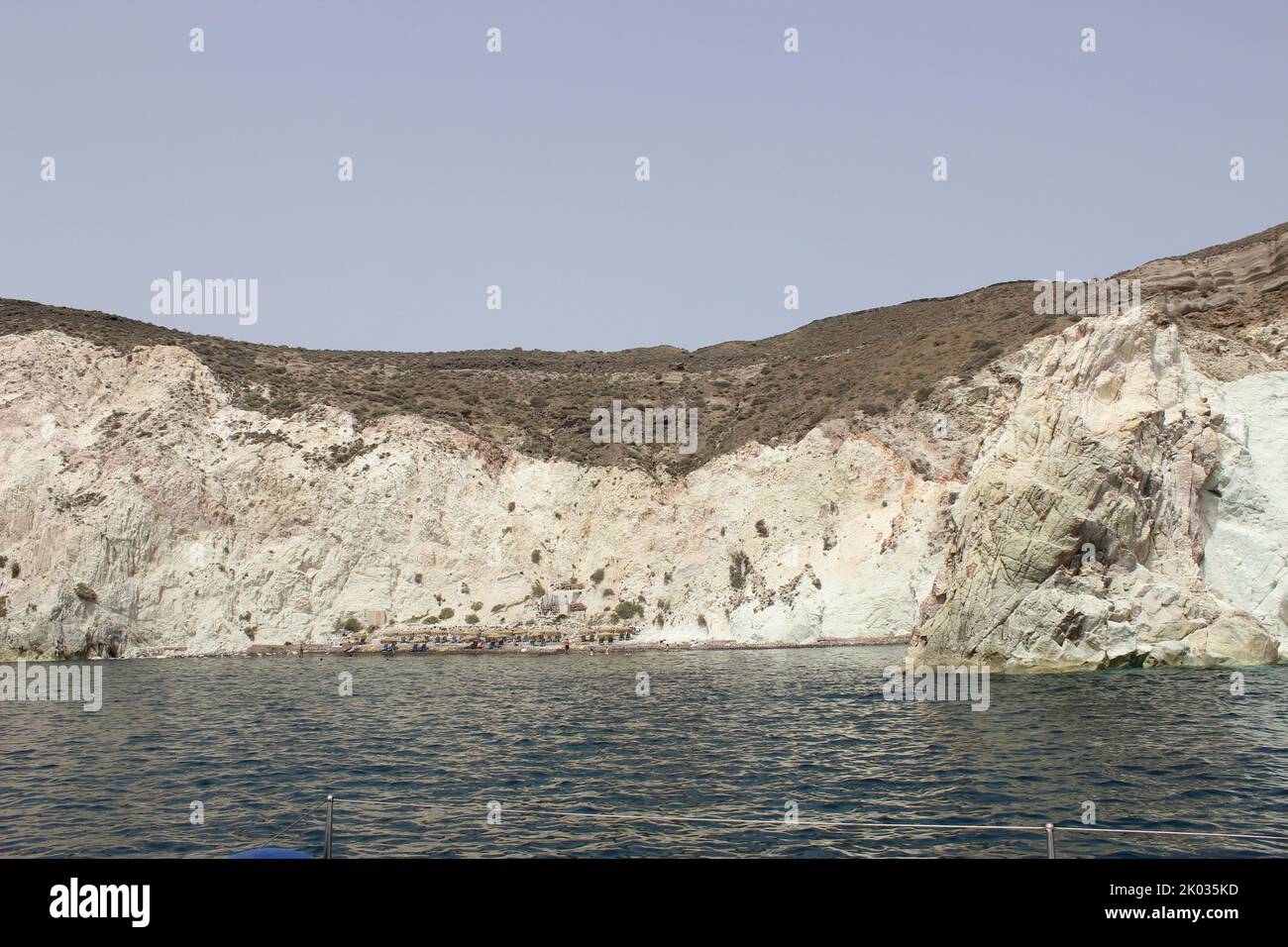 A giant coastal cliff with white stones Stock Photo - Alamy