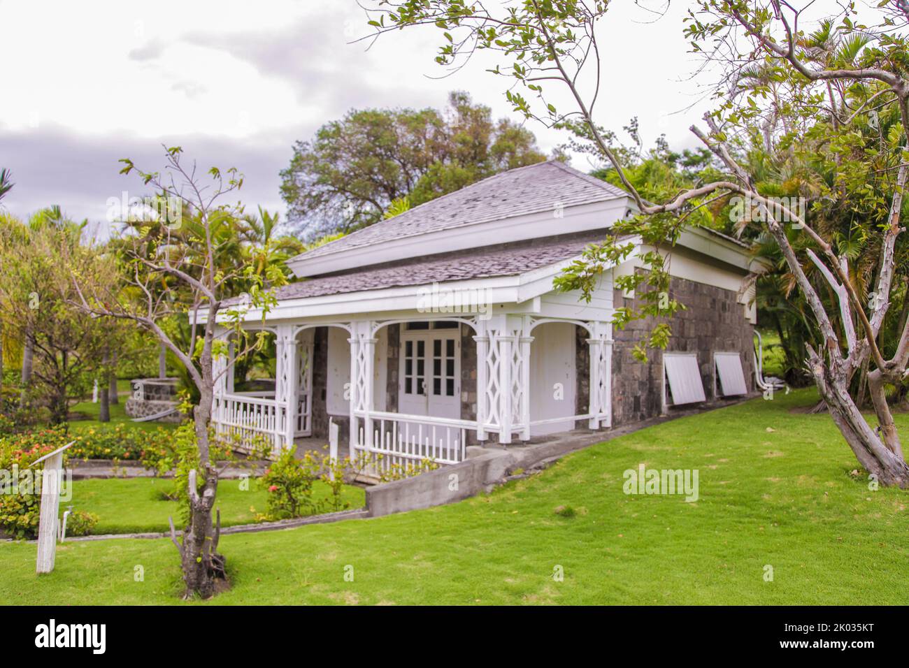 An exterior of an old colonial house Stock Photo - Alamy