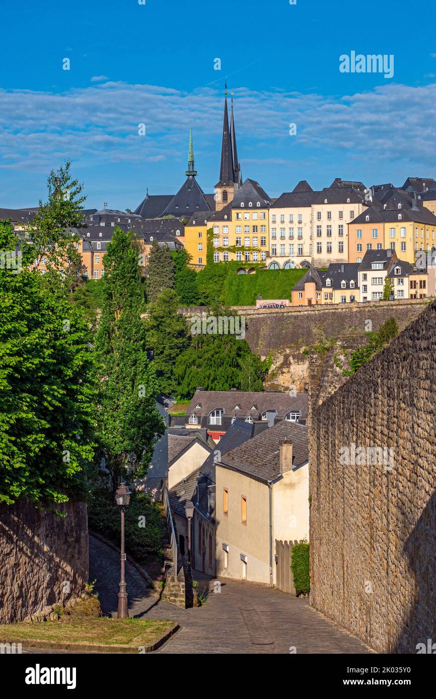 Lower Town Ground and Old Town, Luxembourg City, Grand Duchy of ...