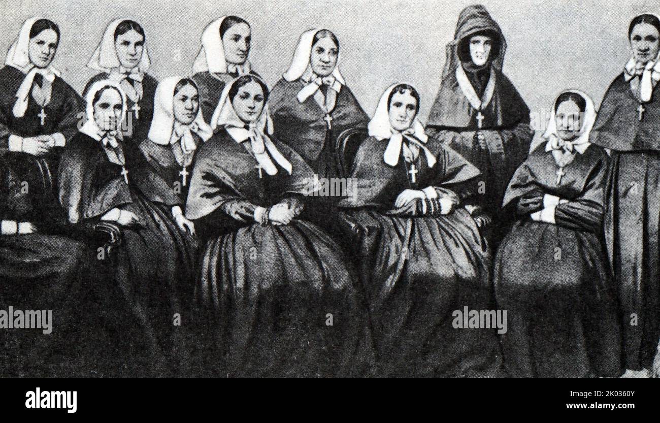 Russian Nurses in Sevastopol during the Crimean War 1855 Stock Photo ...