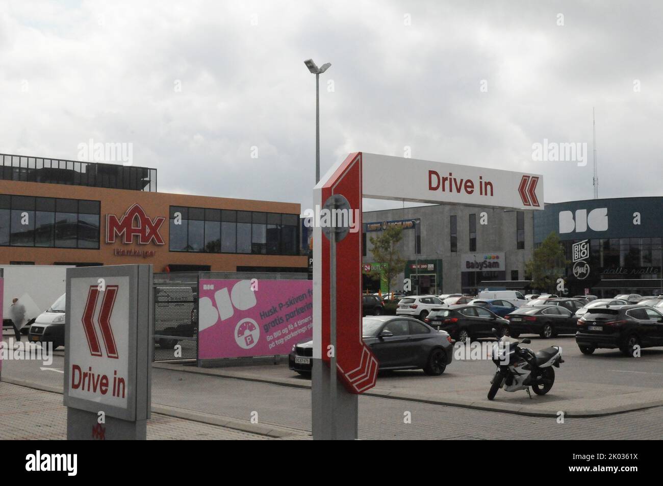 Copenhagen /Denmark/09 September 2022/ Drive in to Max hamburger ...