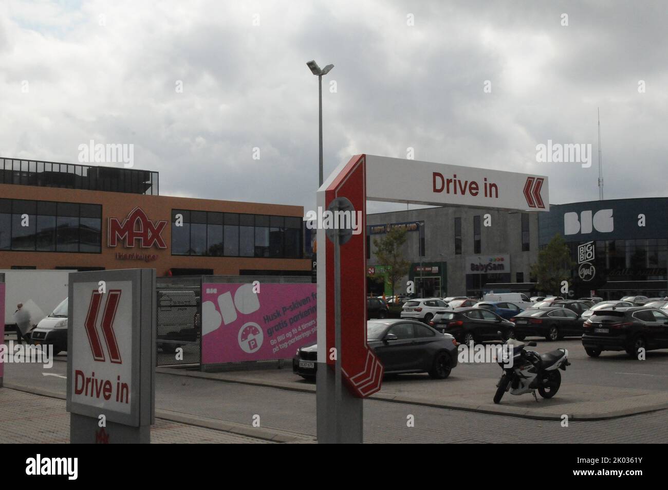 Copenhagen /Denmark/09 September 2022/ Drive in to Max hamburger ...