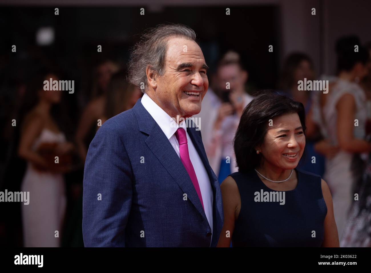 Oliver Stone, Sun-jung Jung attend the "Nuclear" red carpet at the 79th ...