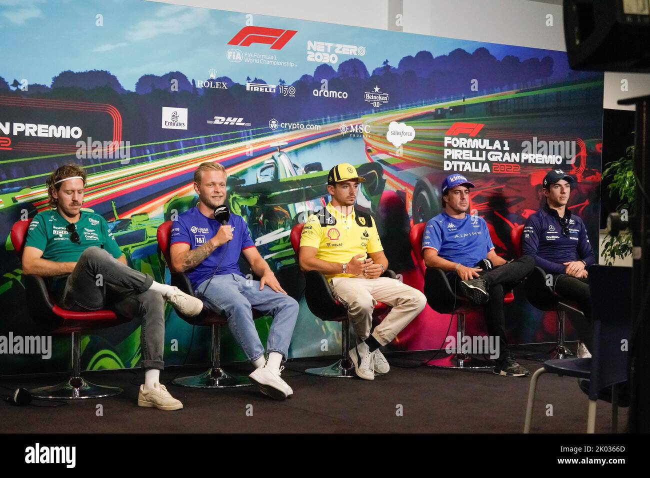driver Press conference .during FORMULA 1 PIRELLI GRAN PREMIO D'ITALIA 2022, Monza, ITALY Stock ...