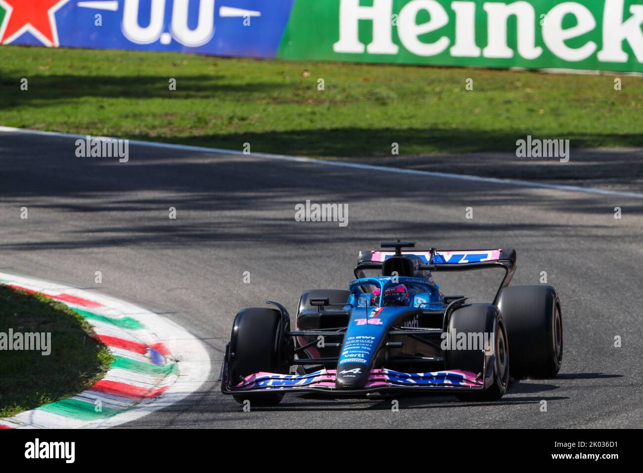 Fernando Alonso (SPA) Alpine A522 during FORMULA 1 PIRELLI GRAN PREMIO D’ITALIA 2022, Monza ...