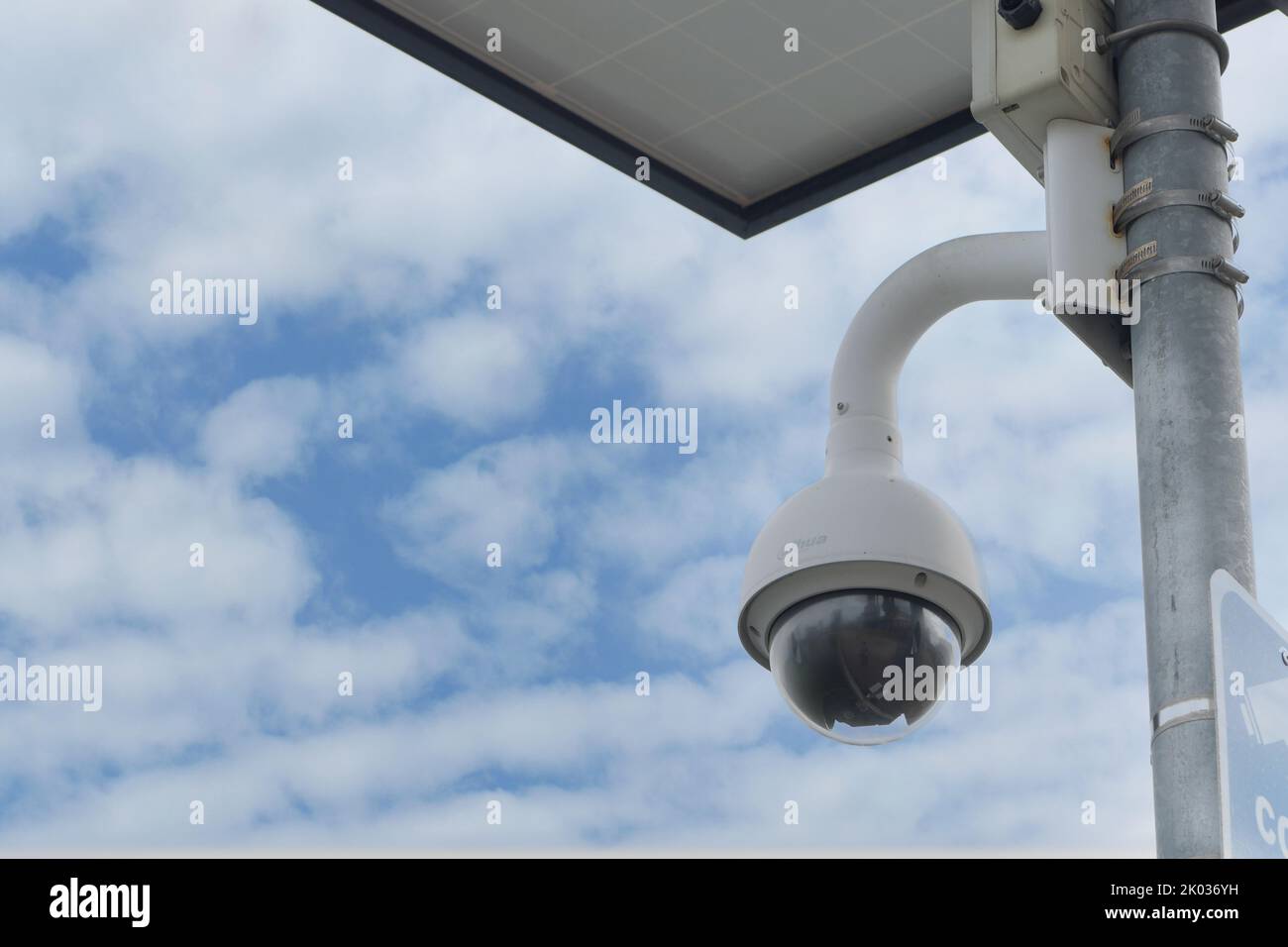 CCTV security camera operating outdoor Stock Photo - Alamy