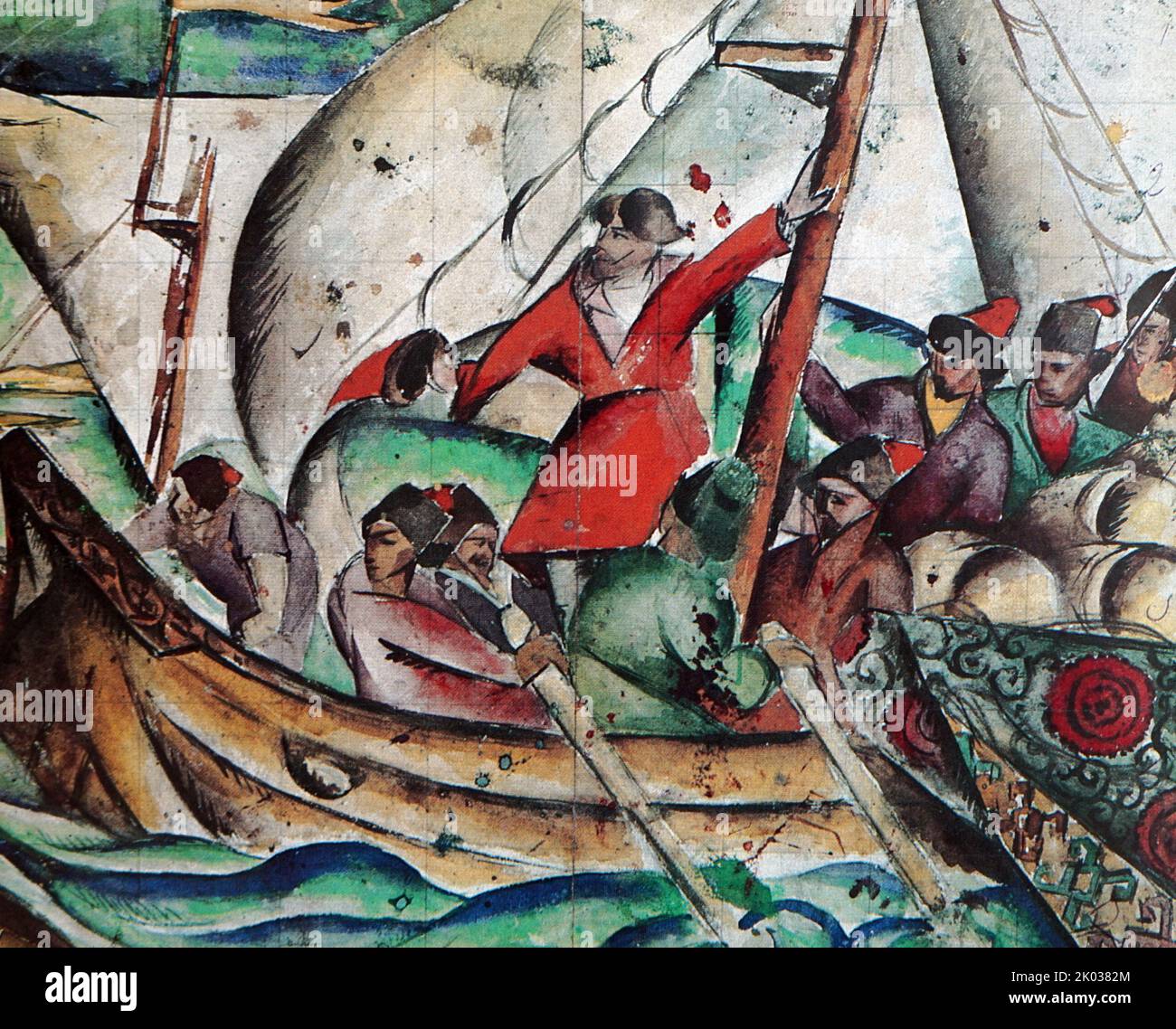 G. V. Fedorov. Sketch for the panel "Stepan Razin Summons the Poor" to ...