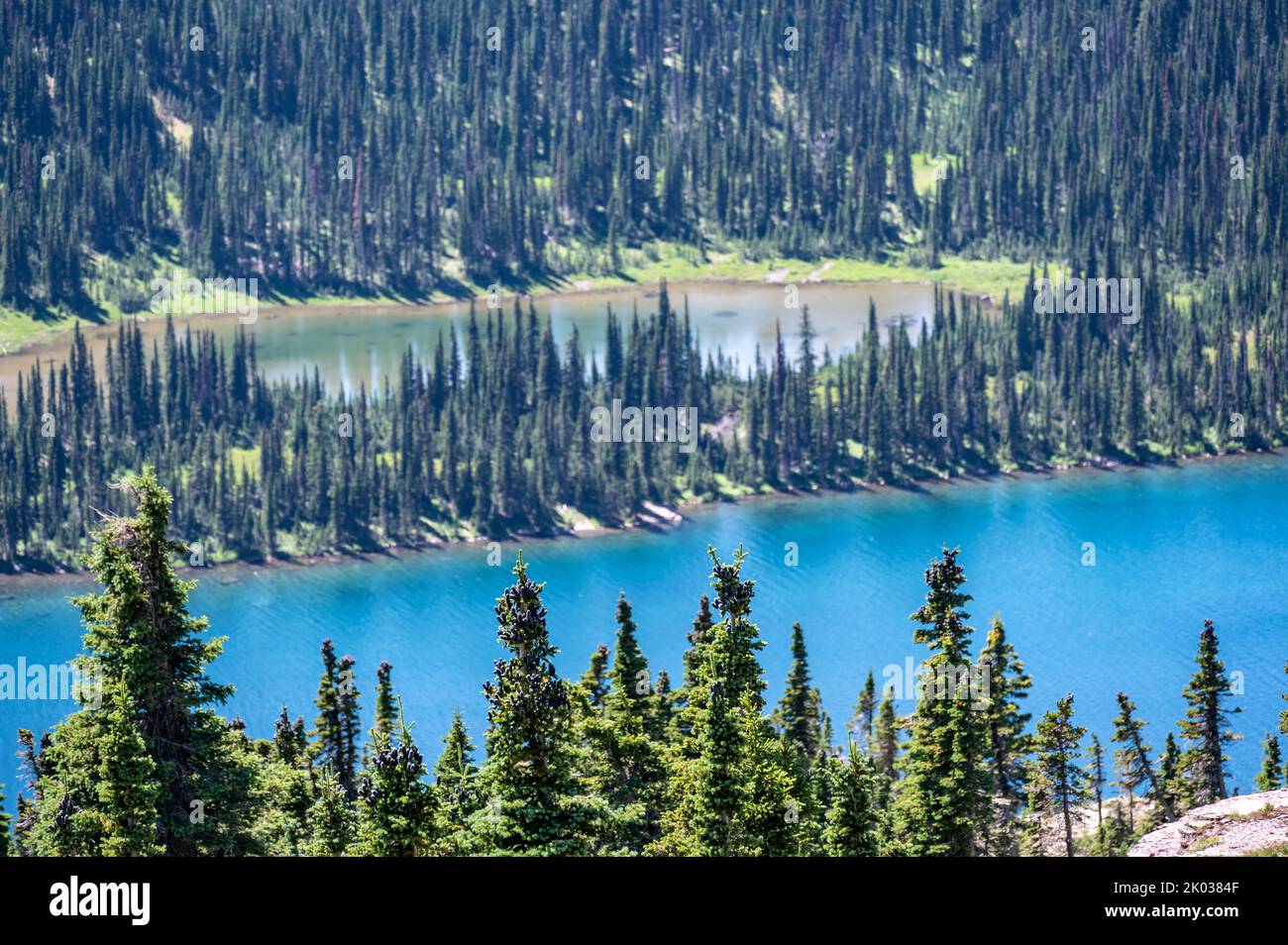 Hidden Lake overview from Logan Pass in Glacier National Park, Montana ...