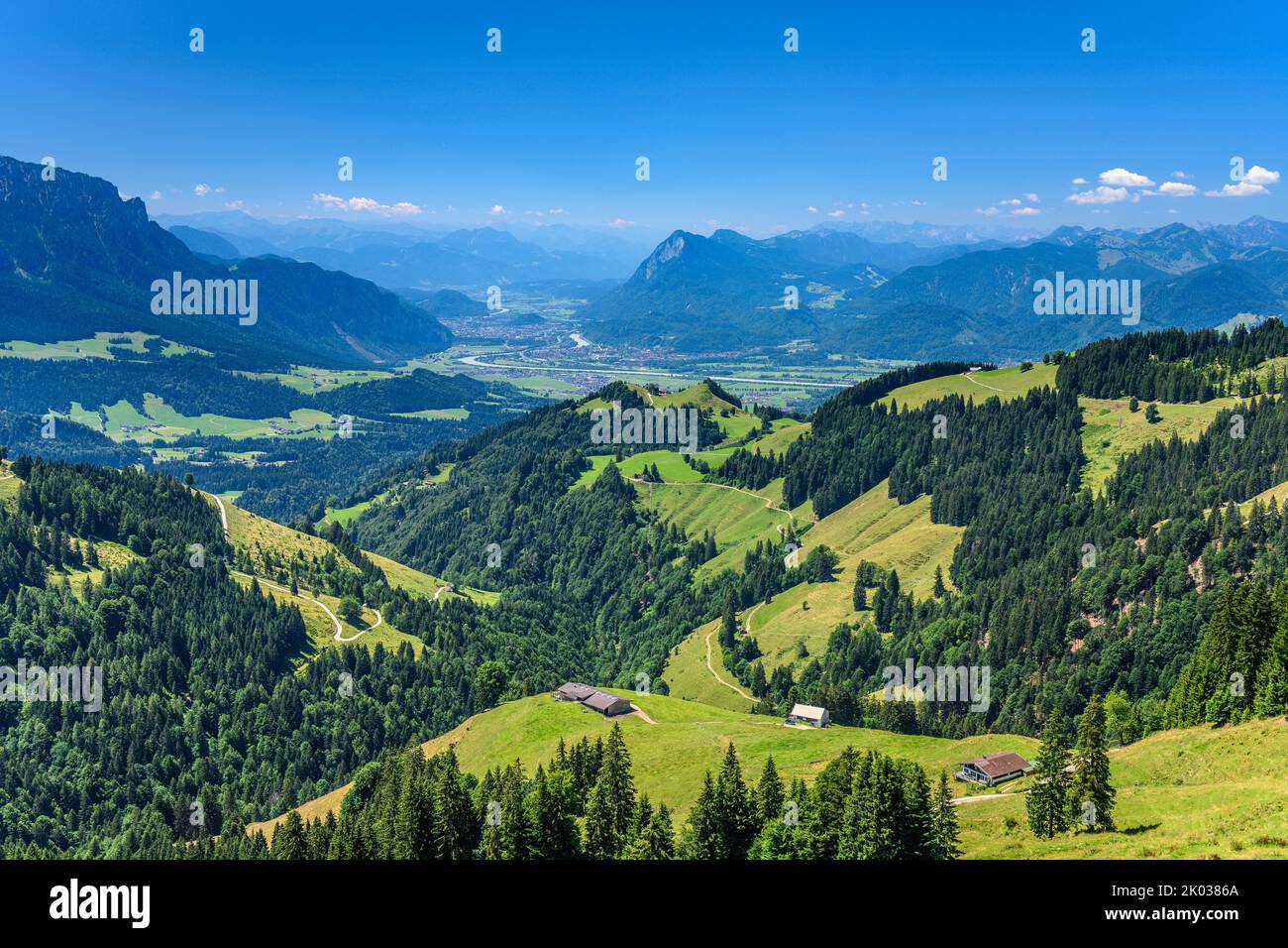 Austria, Tyrol, Kaiserwinkl, Rettenschöss, Feistenau, Inntal and ...