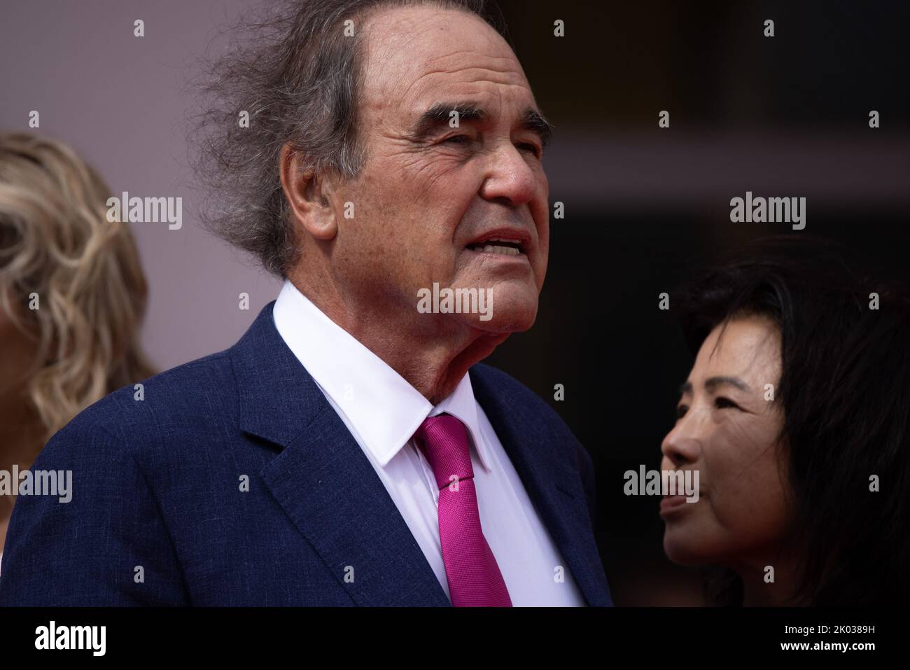 Oliver Stone, Sun-jung Jung attend the "Nuclear" red carpet at the 79th ...