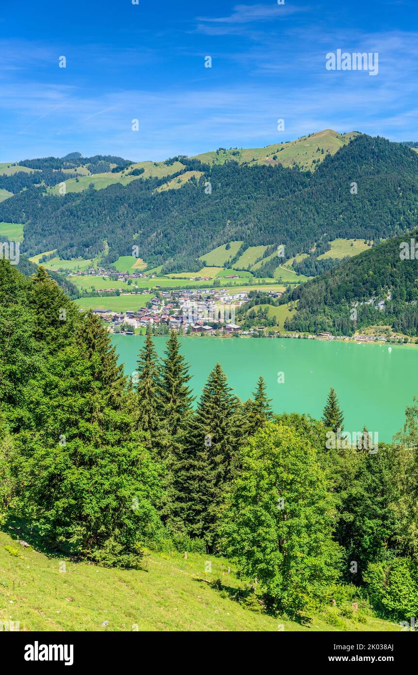 Walchsee with view of village hi-res stock photography and images - Alamy