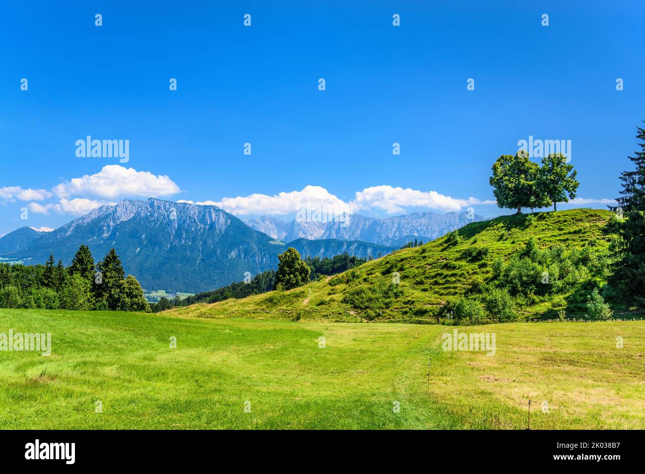 Germany, Bavaria, county Rosenheim, Oberaudorf, Hocheck, viewpoint ...