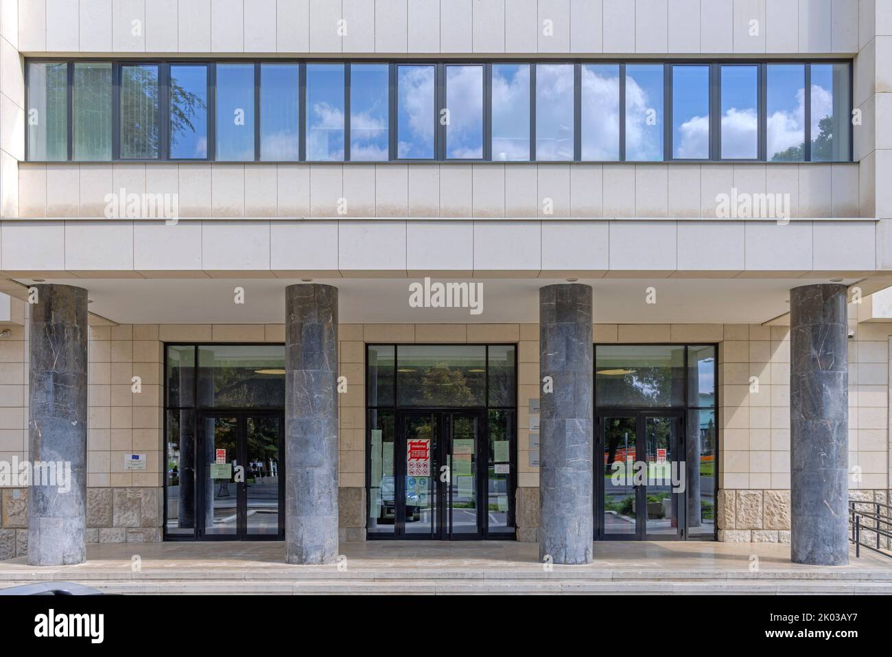 Belgrade, Serbia - September 03, 2022: Entrance to First Basic District ...