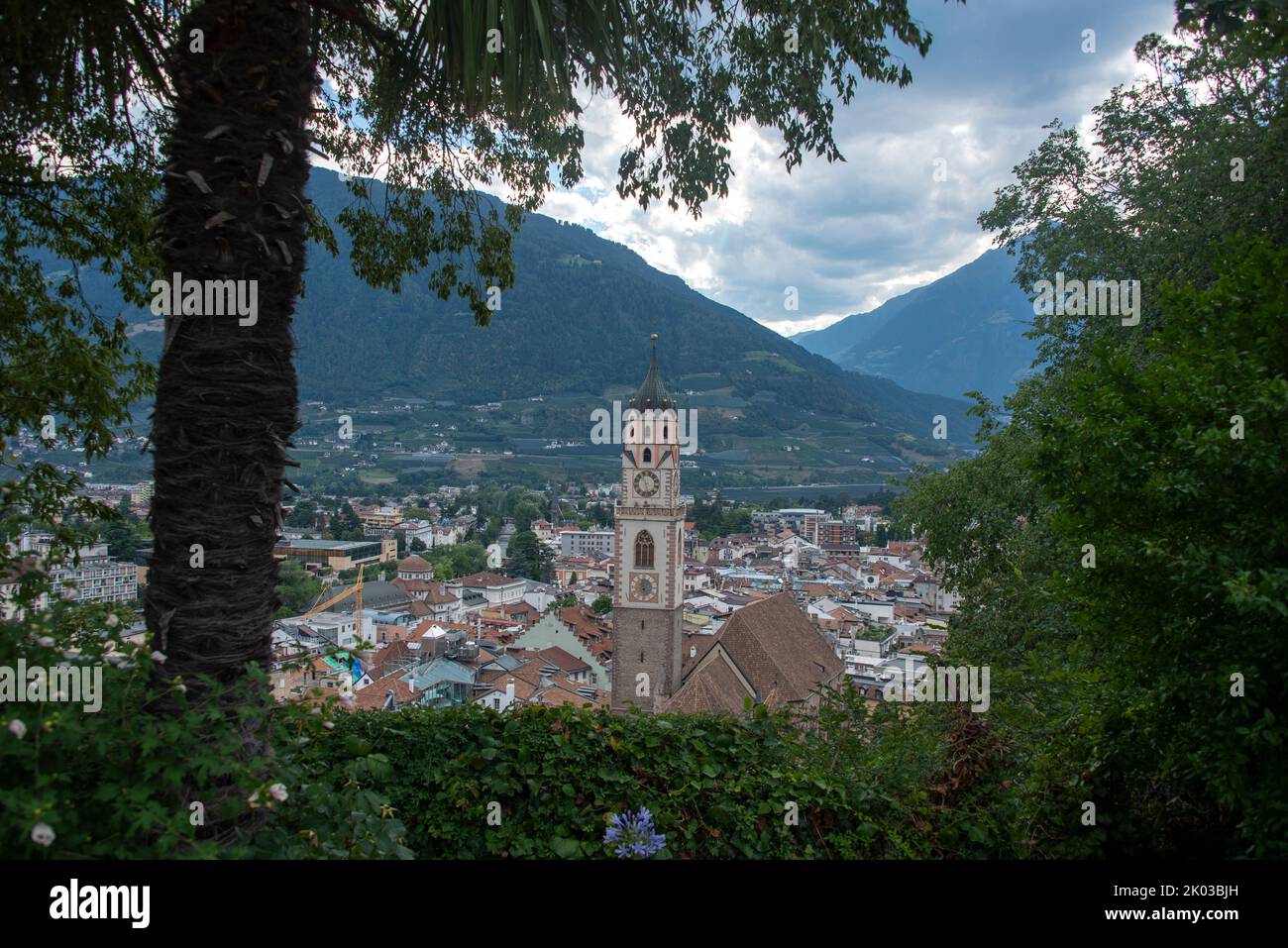 City Parish Church of St. Nicholas, Merano, South Tyrol, Italy Stock ...