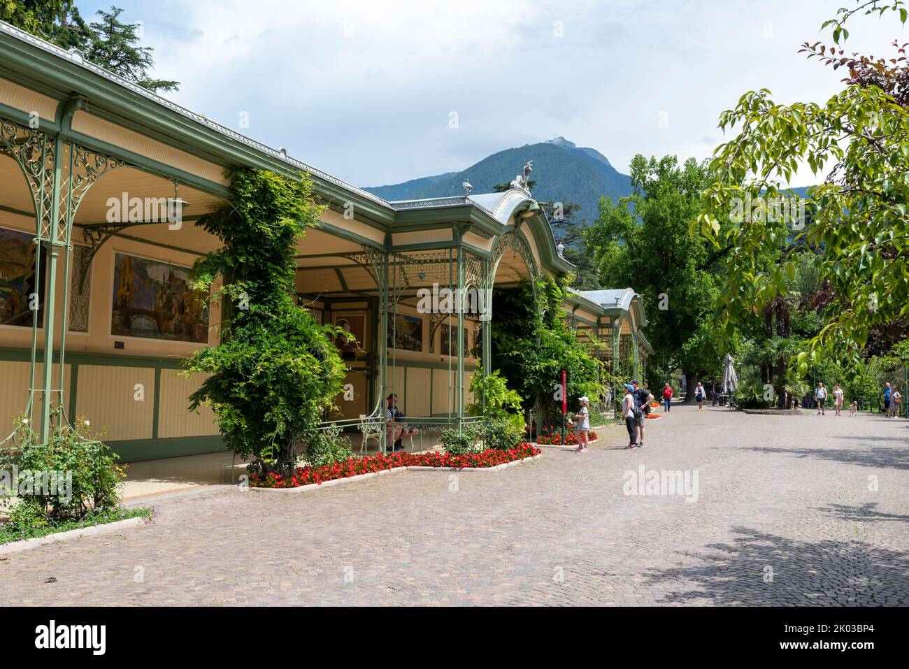 Spa promenade, Merano, South Tyrol, Italy Stock Photo - Alamy