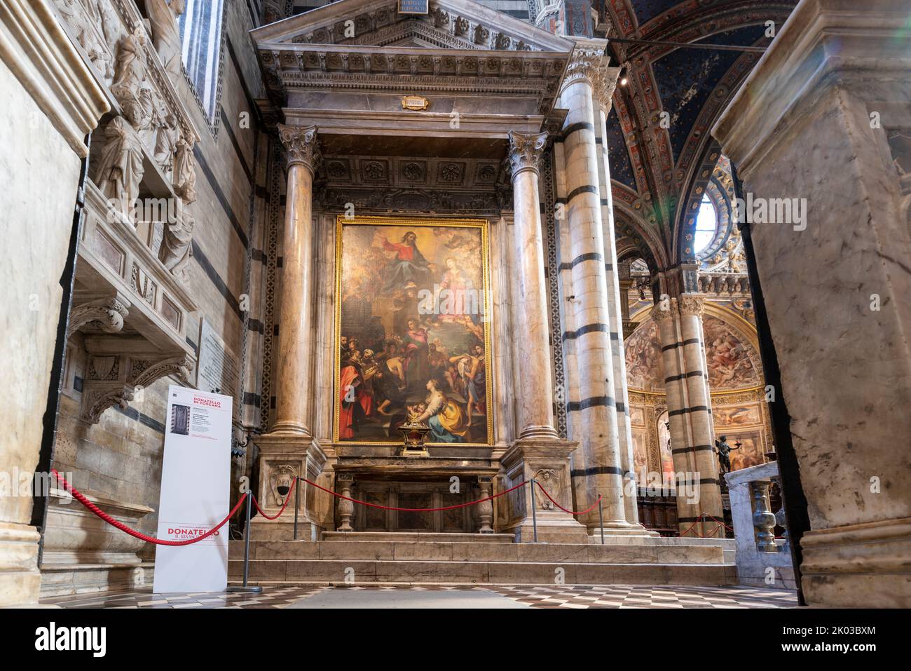 Cathedral Santa Maria Assunta, interior, Siena, Tuscany, Italy Stock ...