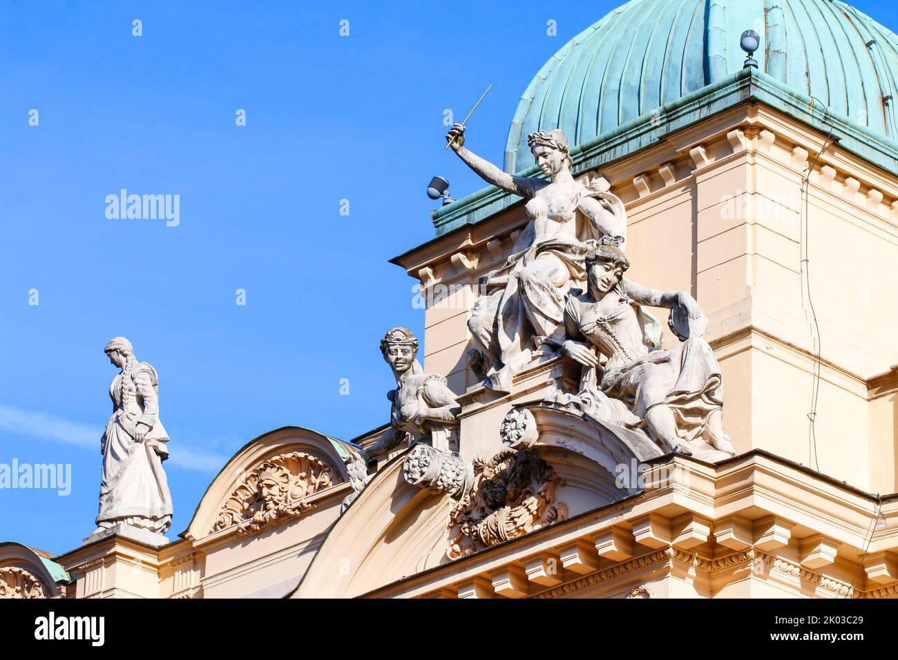 Juliusz Slowacki Theatre in Krakow, Poland, erected in 1893, was ...
