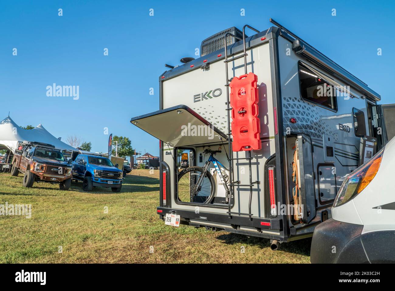 Loveland, CO, USA - August 27, 2022: Winnebago EKKO camper van, Class C ...