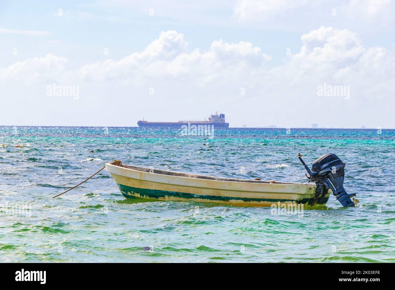 Boat yacht container ship ferry jetty pier and harbor at the tropical ...