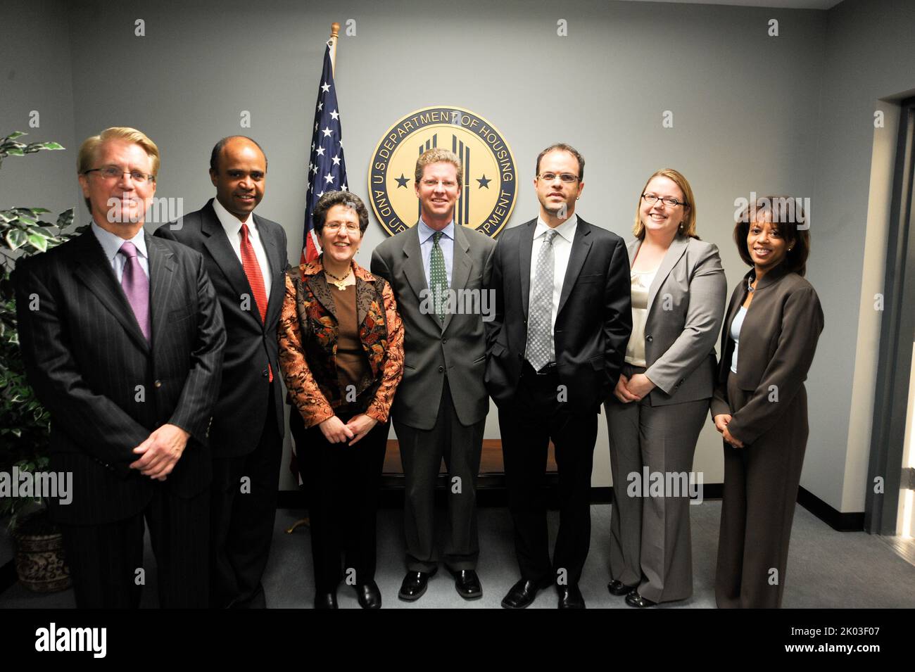 Secretary Shaun Donovan, senior HUD officials, White House Director of ...