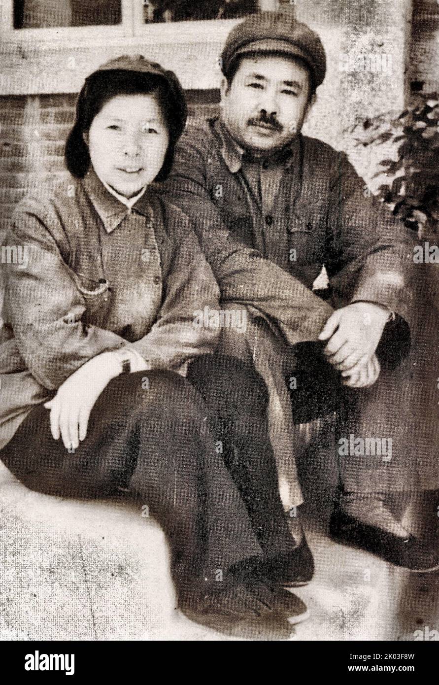 Ren Bishi and Chen Congying in Shijiazhuang. Ren Bishi was a military ...