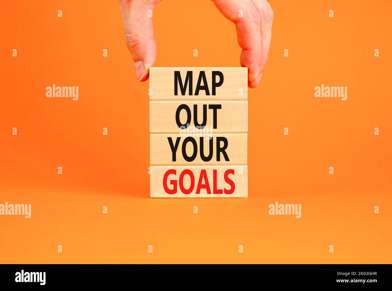 Support and map out your goals symbol. Concept words Map out your goals ...