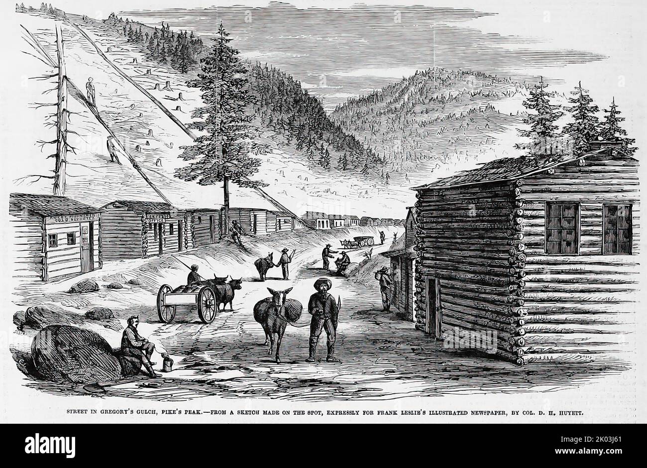 Gold mining colorado 1860s hi-res stock photography and images - Alamy