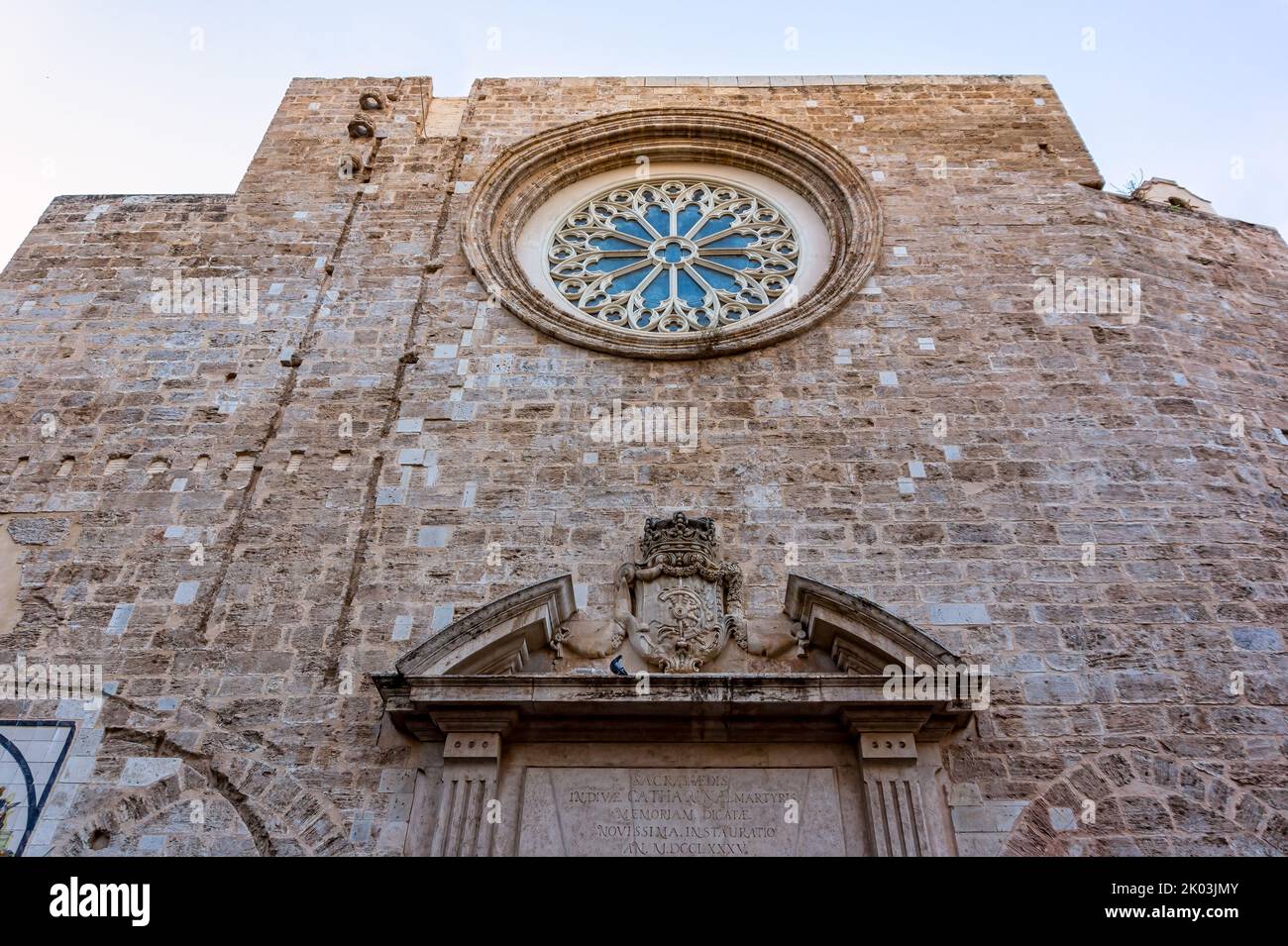 Medieval building feature in Valencia, Spain Stock Photo - Alamy