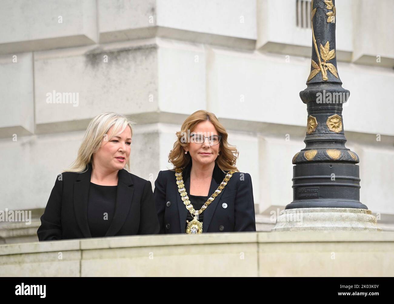 Sinn Fein Leader Michelle O'Neill and Belfast Mayor Councillor ...