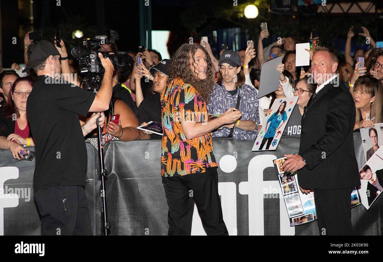 Toronto, Canada. 08th Sep, 2022. Weird Al Yankovich attends the "Weird ...