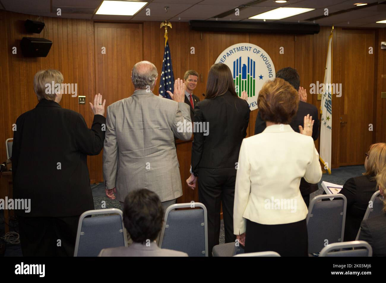 Swearing In ceremony for senior officials group, including Janet ...