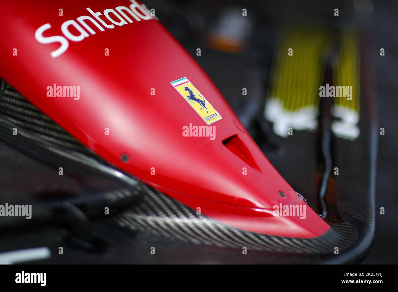 Monza, MB, Italy. 9th Sep, 2022. Ferrari Special Livery and box for ...