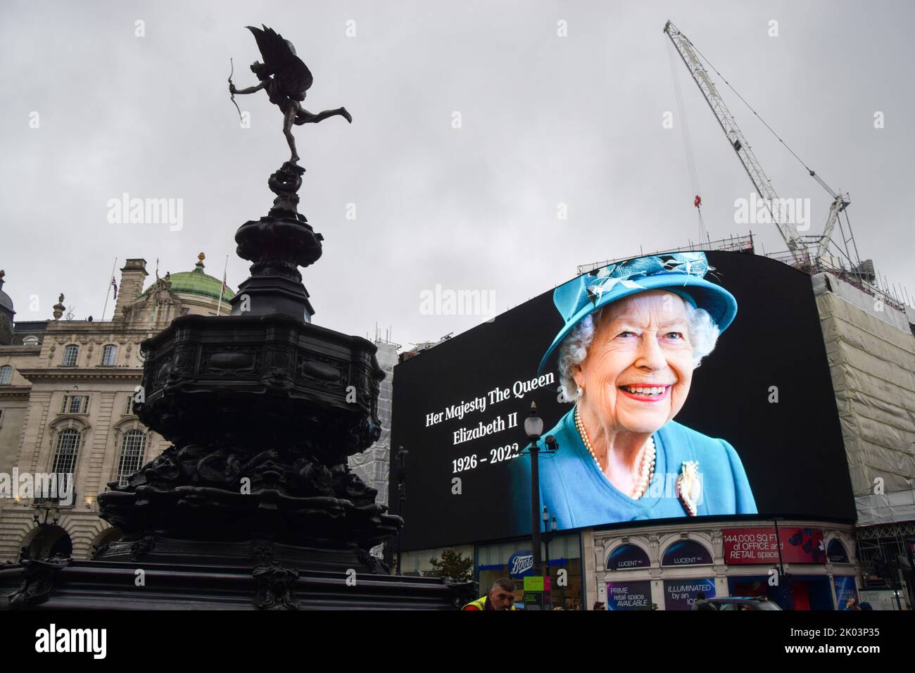 London, England, UK. 9th Sep, 2022. Piccadilly Lights in Piccadilly ...