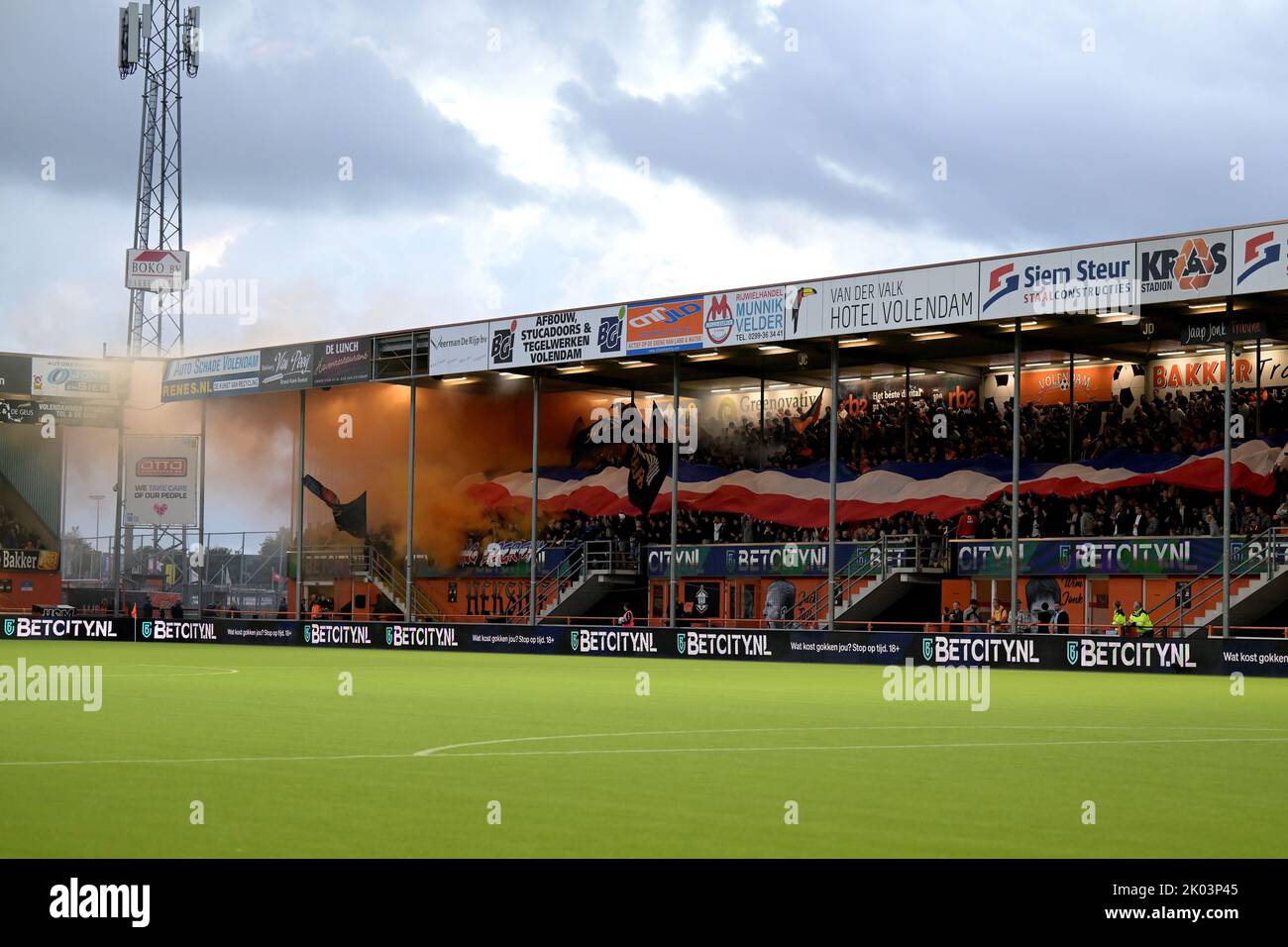 Stadium view football flares soccer hi-res stock photography and images ...