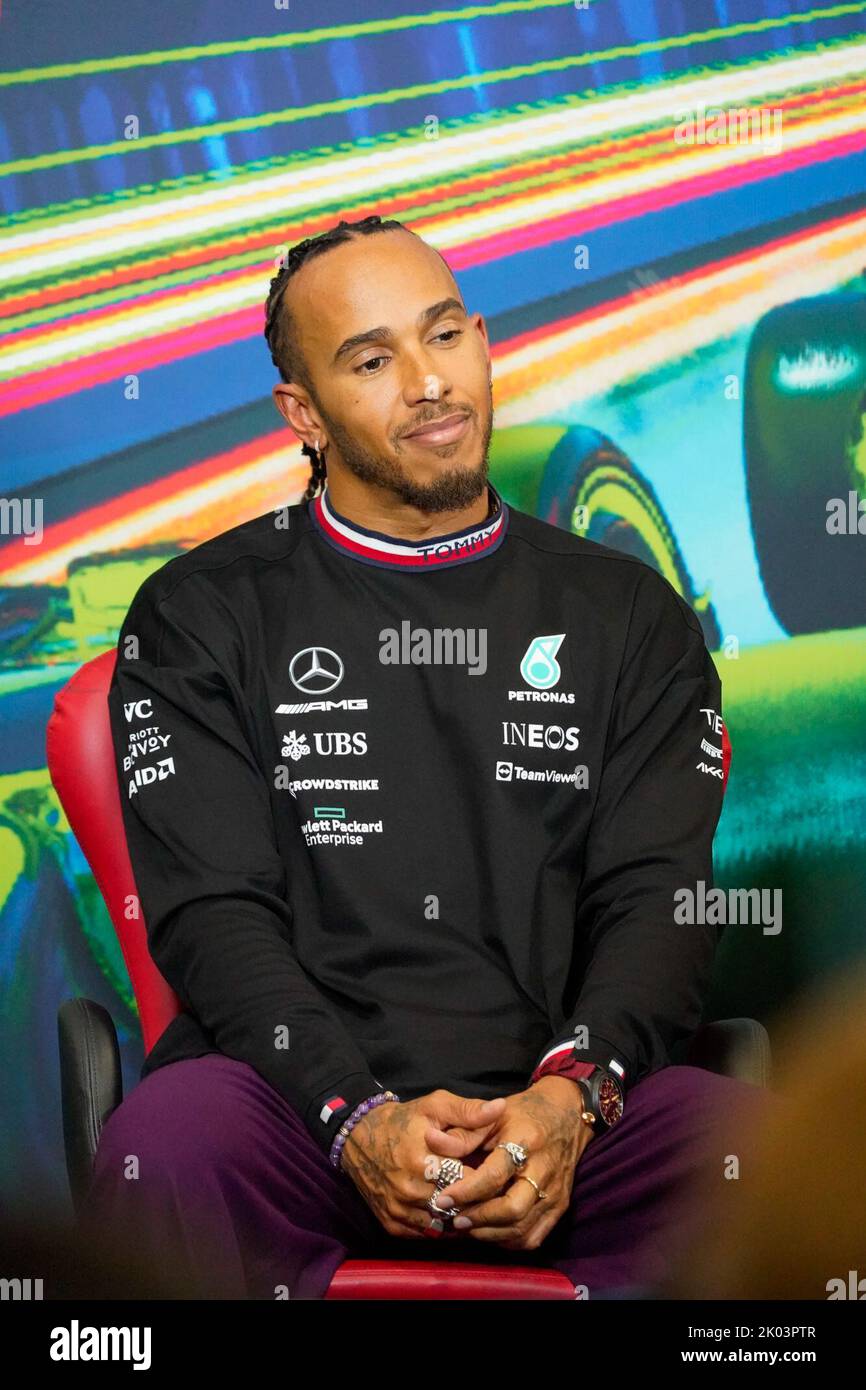 Monza, MB, Italy. 9th Sep, 2022. Lewis Hamilton (GBR) Mercedes W13 E ...