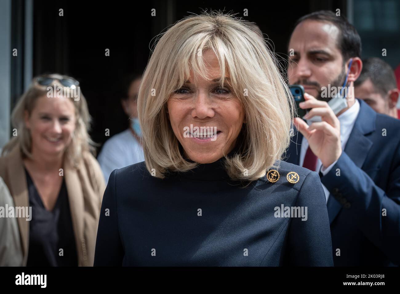 Brigitte macron portrait hi-res stock photography and images - Alamy