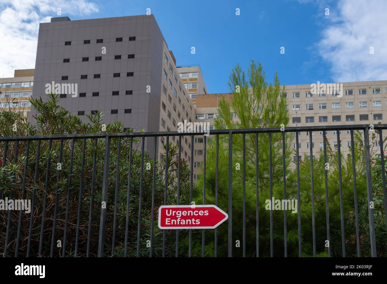 General view of the units for children in La Timone Hospital in ...