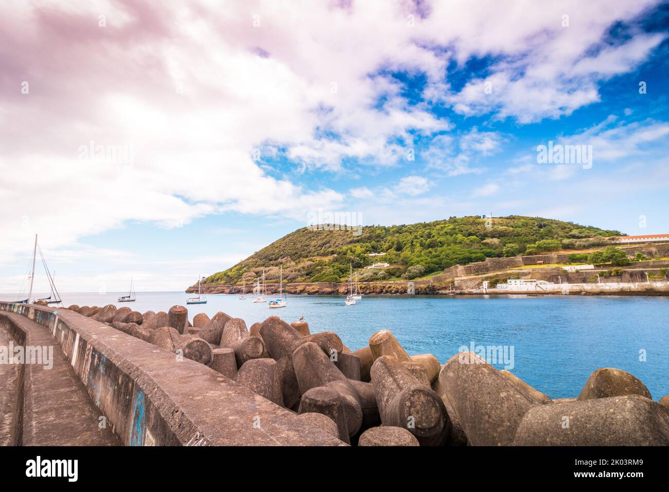 Angra do Heroismo city, Azores islands, unesco world heritage Stock ...