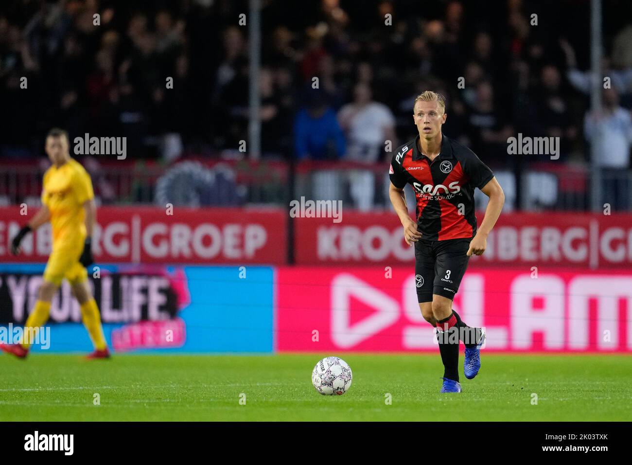 ALMERE, NETHERLANDS - SEPTEMBER 9: Joey Jacobs of Almere City during the Dutch ...
