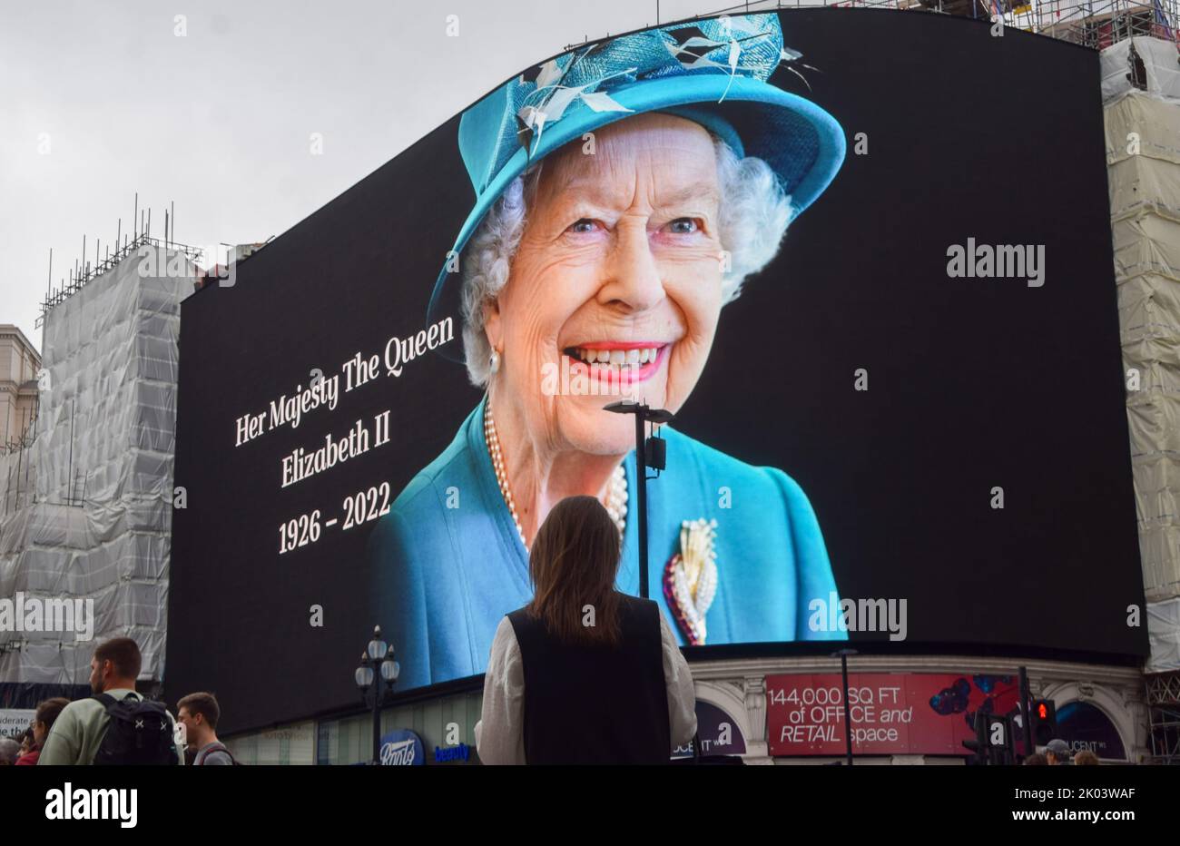 London, UK. 9th Sep, 2022. Piccadilly Lights in Piccadilly Circus ...