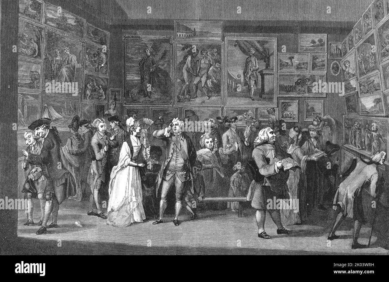Royal academy exhibition 18th century hi-res stock photography and ...
