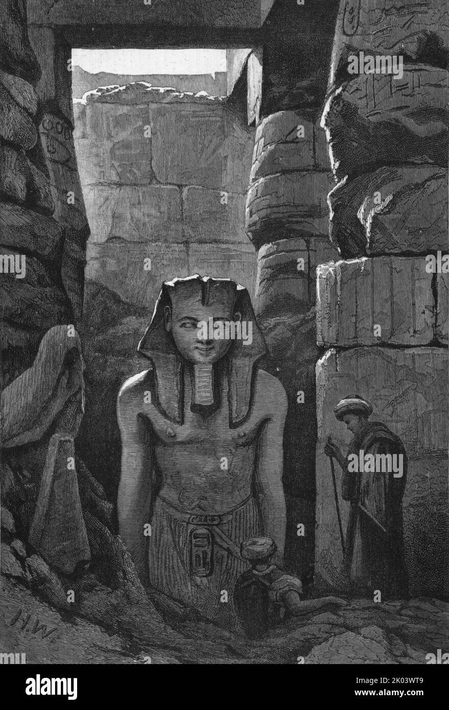 'Another recently discovered Statue of Ramses II at Luxor', 1886. From ...