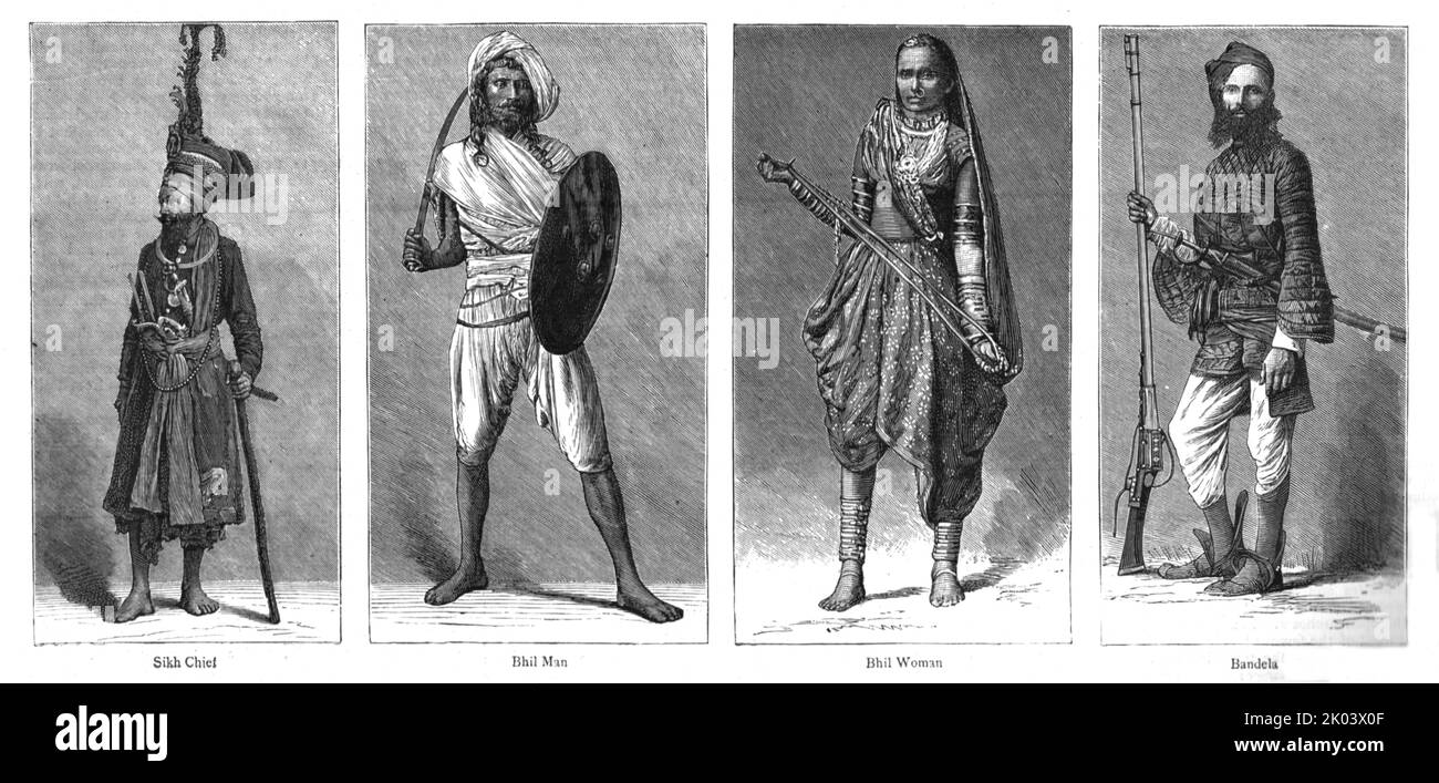 'The Colonial Exhibition: India, some native types', 1886. From "The ...