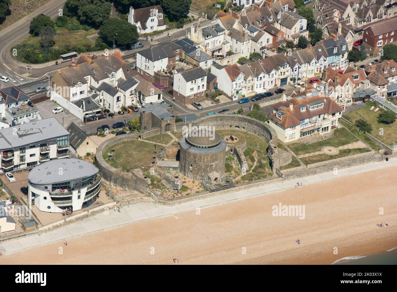 Sandgate Castle, Tudor artillery castle and martello tower, Kent, 2016 ...